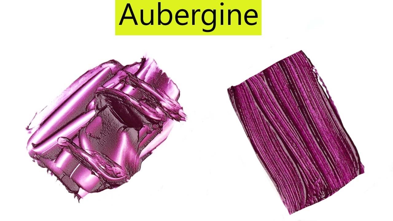 Aubergine Color - How To Make Aubergine Color - Color Mixing Video ...
