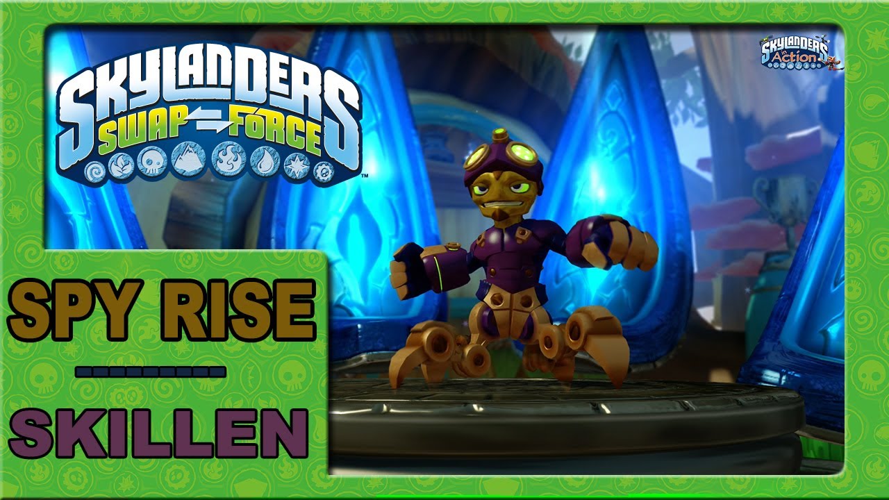 Spy Rise Skillen auf Netzspinner & Feuer Technologie Skylanders Swap ...