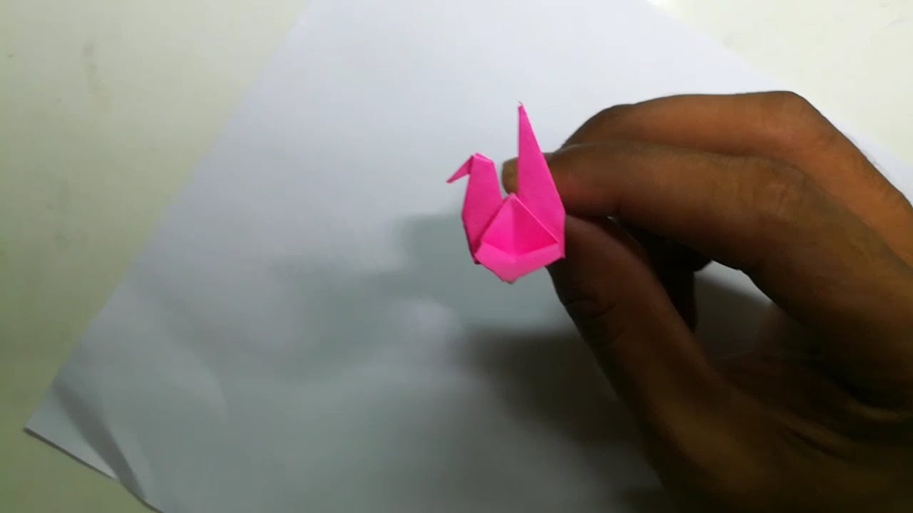 How to fold a baby bird- paper bird- easy - YouTube