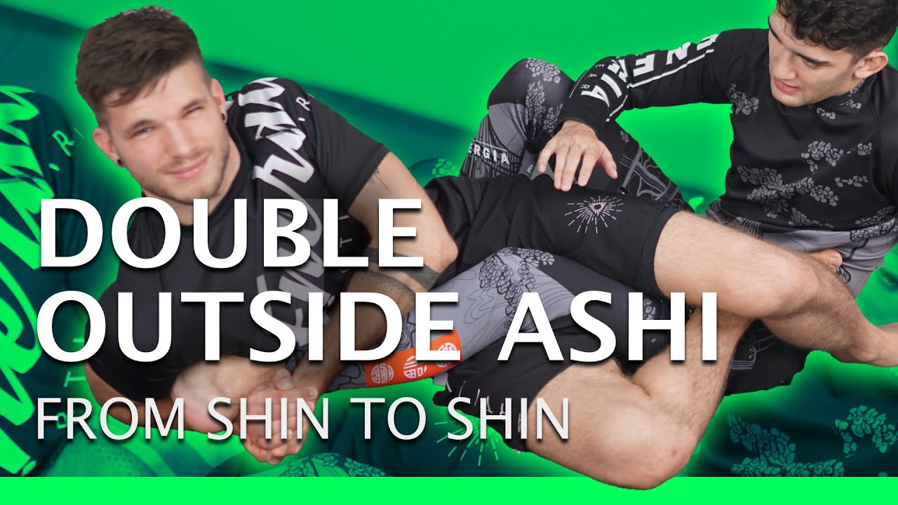 Double outside ashi entry from shin to shin - YouTube