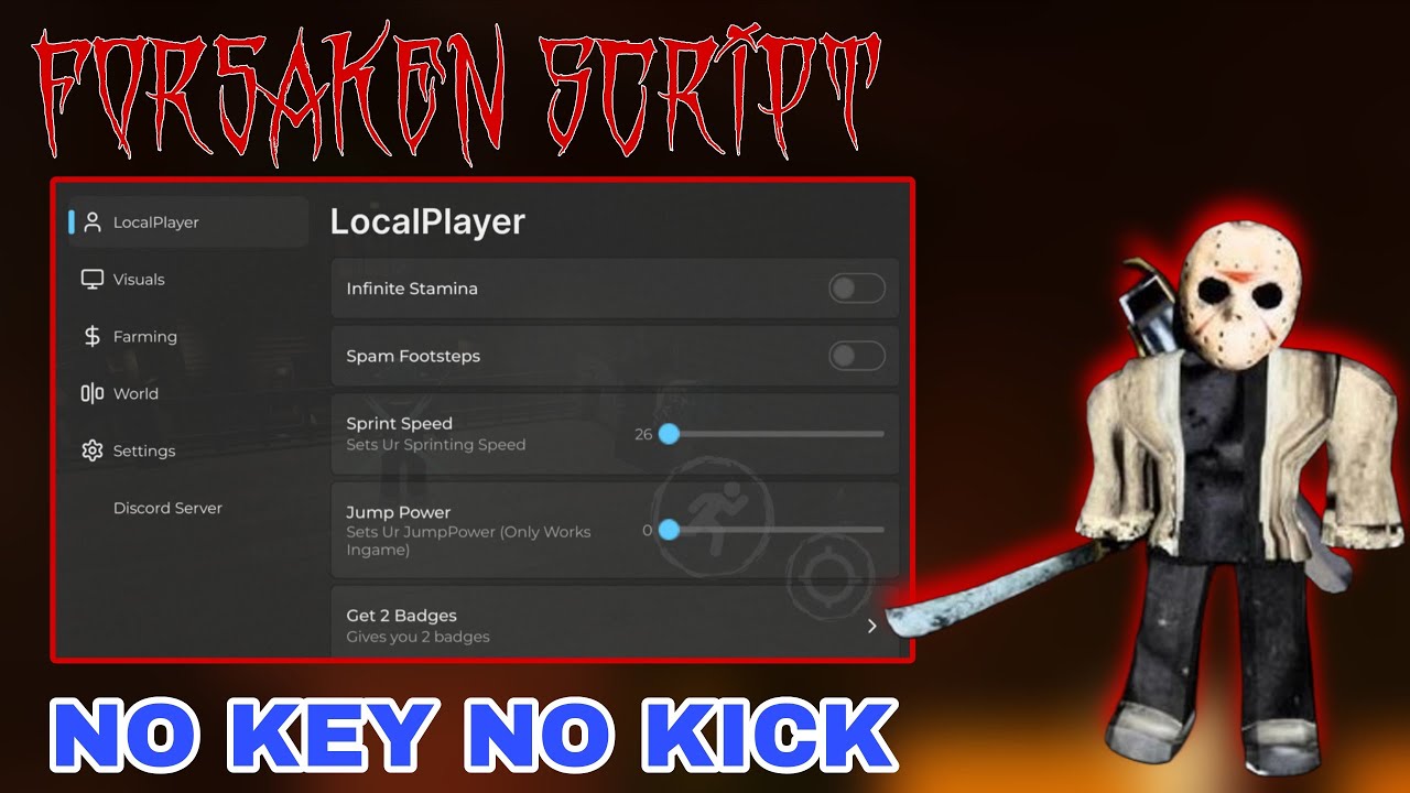 Forsaken Script | Inf stamina, auto generator, Spam Footsteps, Infinite ...
