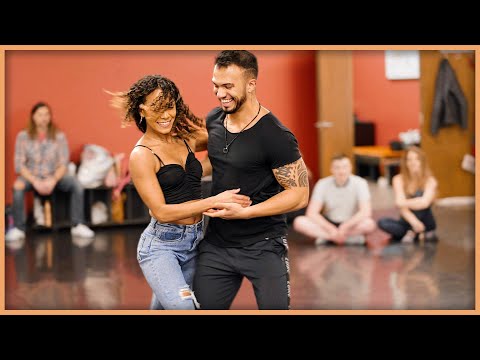 Brasilianischer Zouk-Tanz von Arthur Santos und Julissa Ju bei den Tanzworkshops zum 10. Jubiläum...