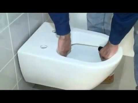 Τοποθέτηση λεκάνης με Suprafix. - YouTube