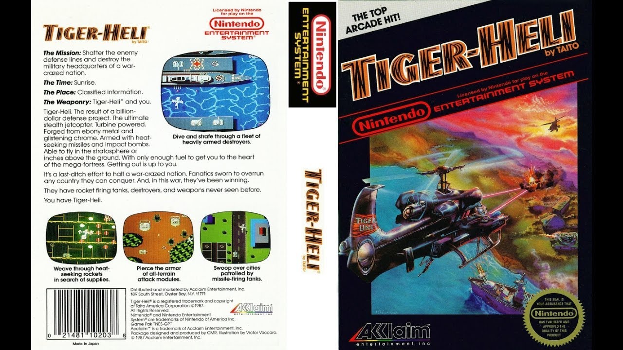 Tiger Heli - NES - 1985 - Taito - Shoot Up - 720p - YouTube
