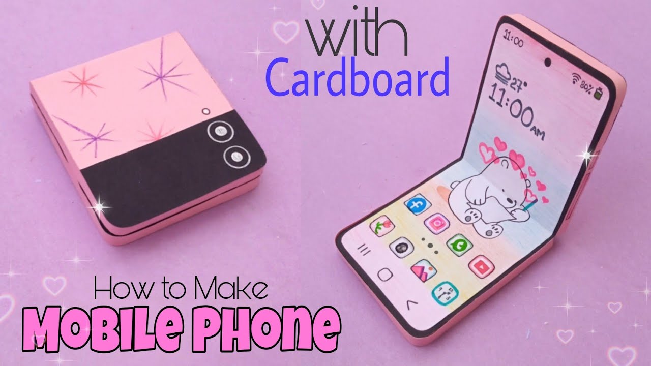 How To Make Folding Mobile Phone With Cardboard And Paper DIY Paper How To Make Folding Mobile Phone With Cardboard And Paper DIY Paper