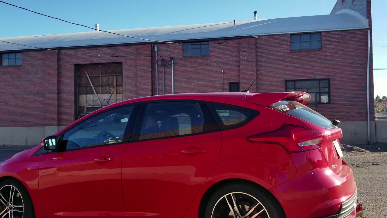 Ford Focus St 3in. Down Pipe + Straight Pipe & Drone Review - YouTube