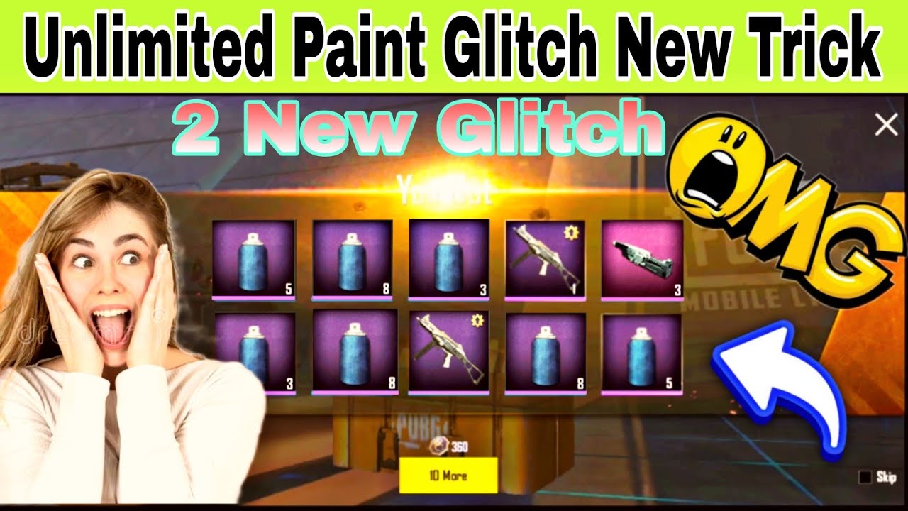 Unlimited Paint Glitch 😱| New Trick Create opening | Pubg Lite New ...