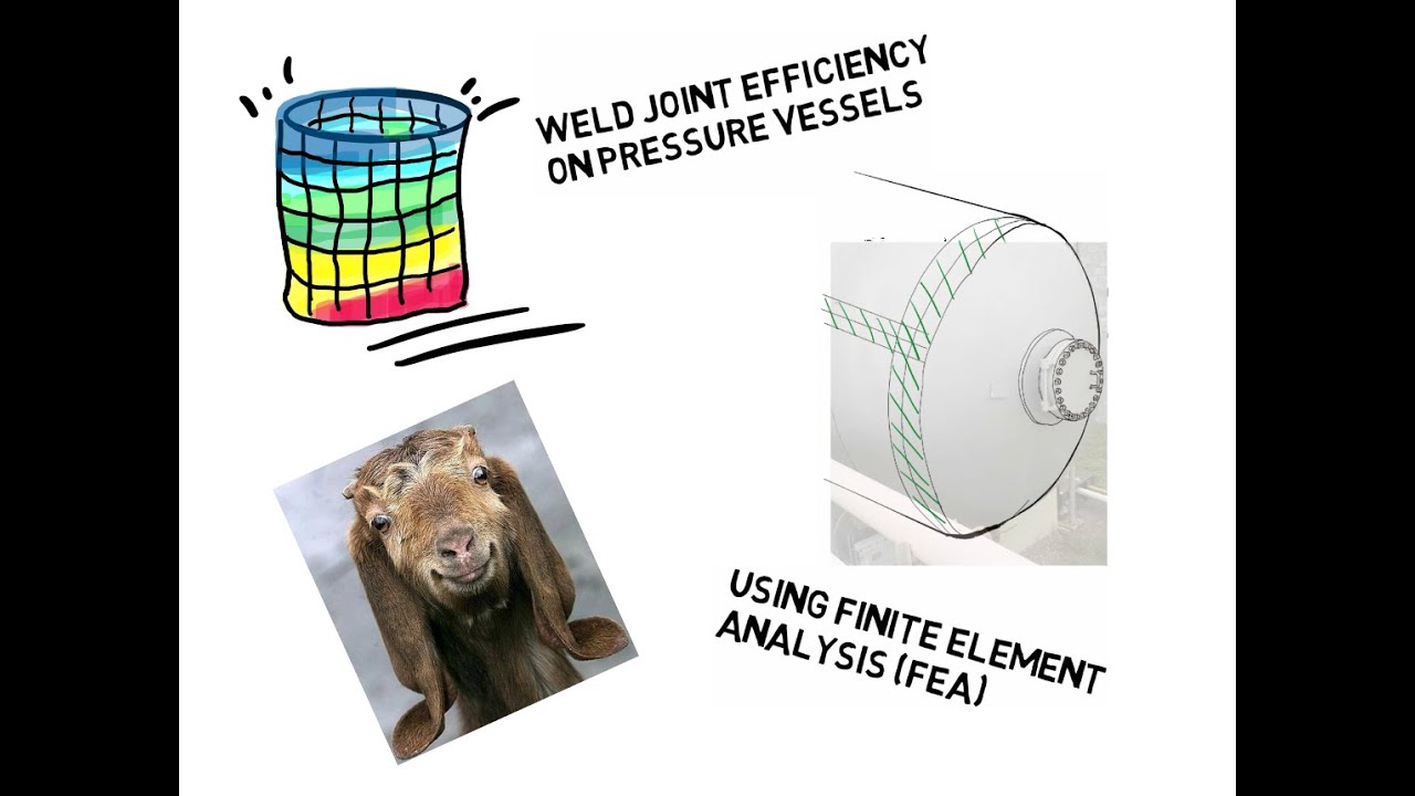 Joint Efficiency on Pressure Vessel with FEA - YouTube