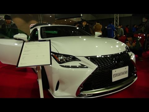 (HD)STANCE custom LEXUS RC-F レクサスRCF - 東京オートサロン2016 - YouTube