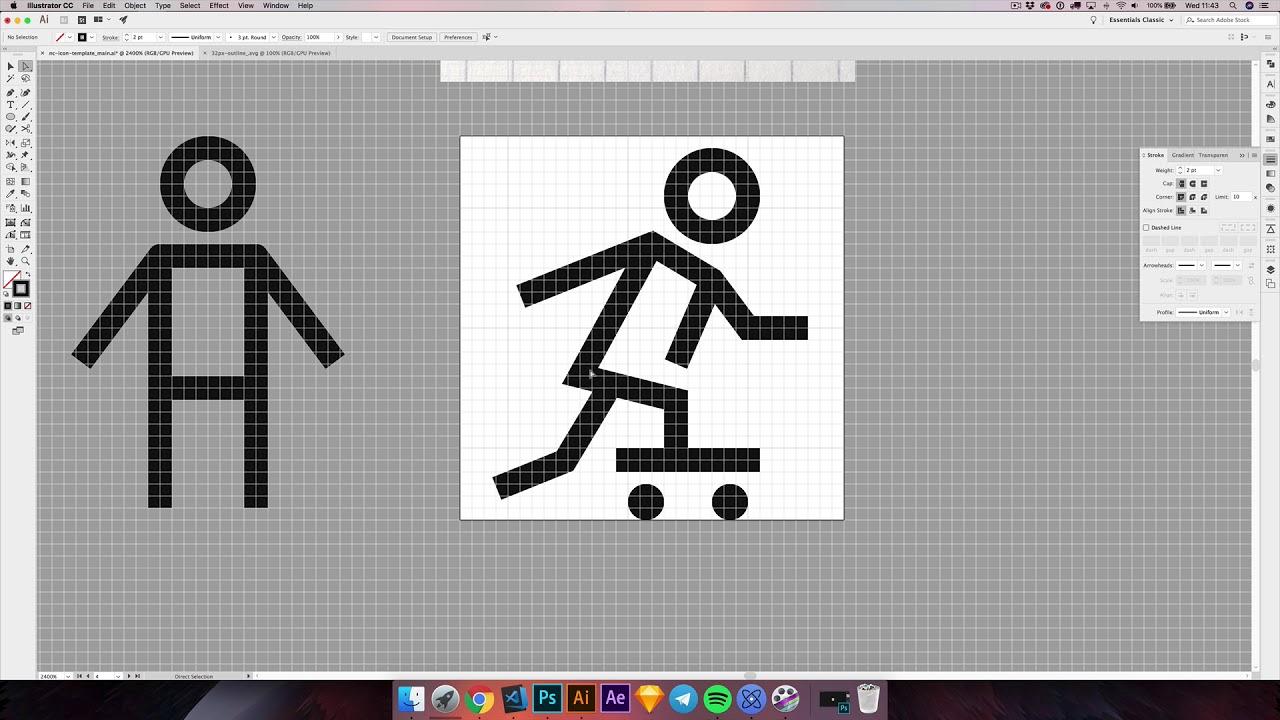 Tutorial: How to create human-figure icons, Part 1 - YouTube