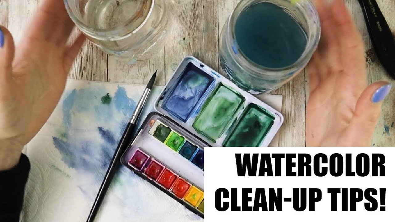 Watercolor Cleanup - Quick and Easy! - YouTube