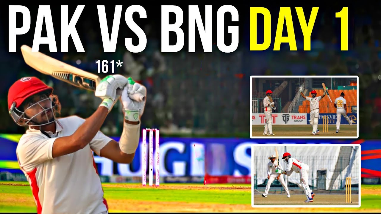 Pak vs Bng A Team test day 1 | Hurraira batting vs Bangladesh - YouTube