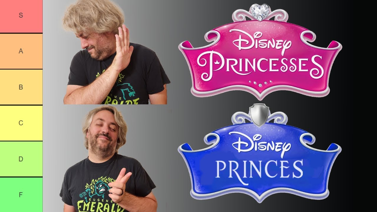 Ranking Disney Princes Best to Worst - Tier List - YouTube