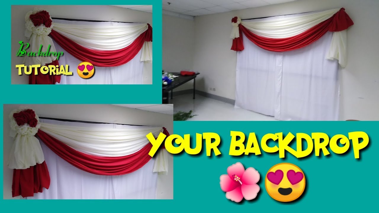 Backdrop ideas for your occasions. #tutorial - YouTube