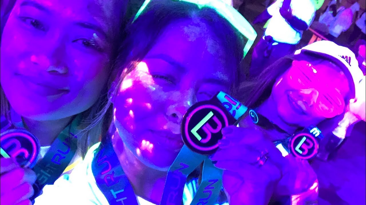 BlackLight Run Bakersfield 2019 - YouTube
