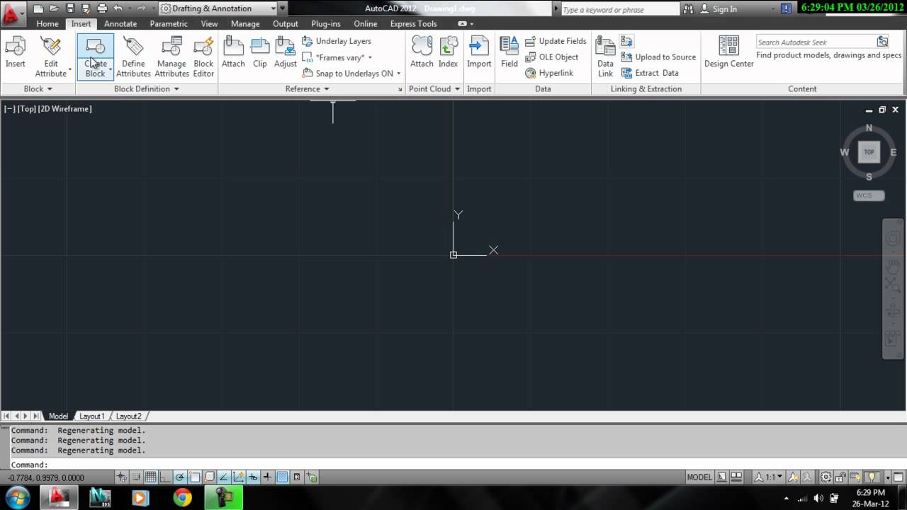 AutoCAD 2012 | 2D | Tutorial No. 1 | Interfaz del usuario - YouTube