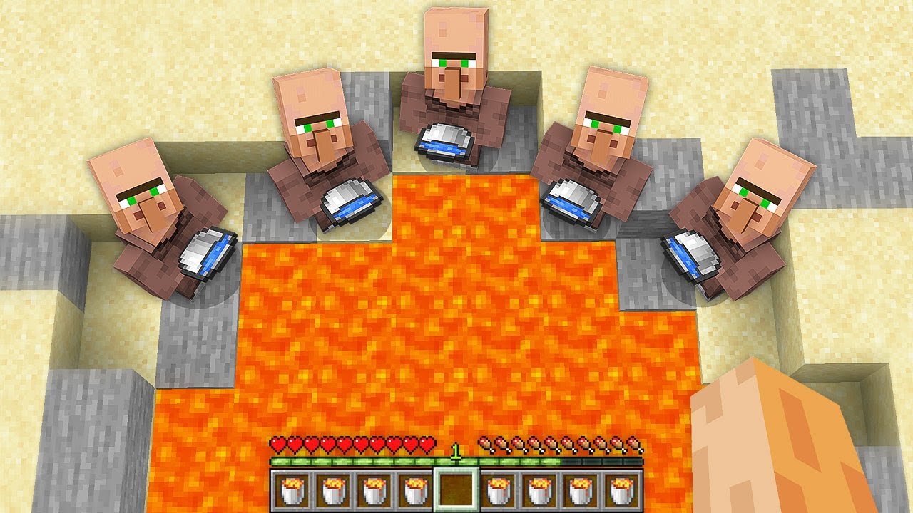 Why do these VILLAGERS Help to PASS Minecraft ??? Secret Helpful ...