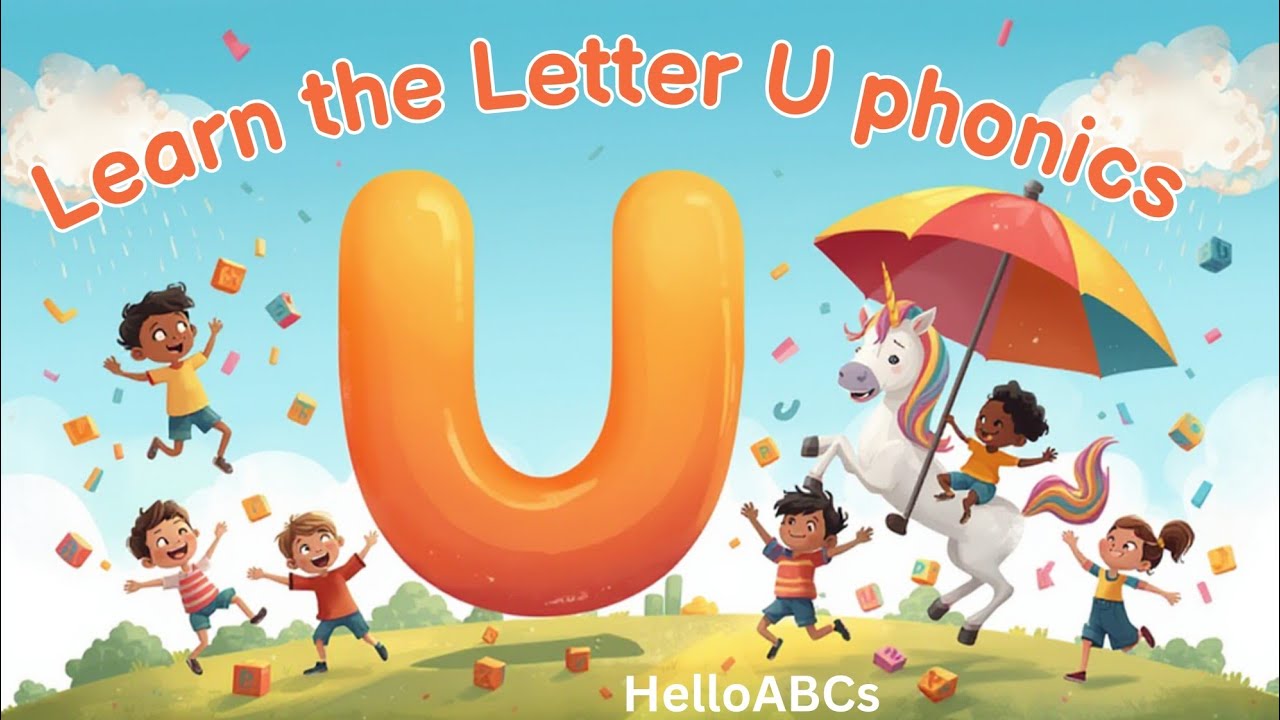 Letter U phonics For Kids | Alphabet Learning Video @HelloABCs # ...