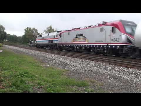 00263 Amtrak Anniversary Train, P42 AA, ACS64 in Un Electrified Territory! - YouTube