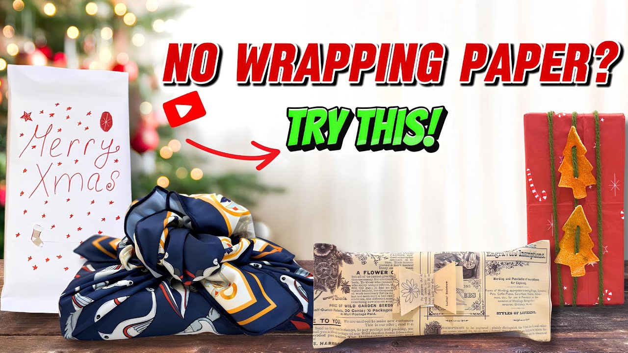 Extreme Budget Wrapping Challenge: Gift Wrapping Under $1! - YouTube