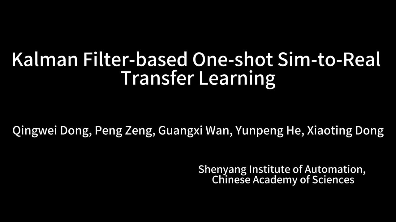 Kalman Filter based One shot Sim to Real Transfer Learning v3.0 - YouTube
