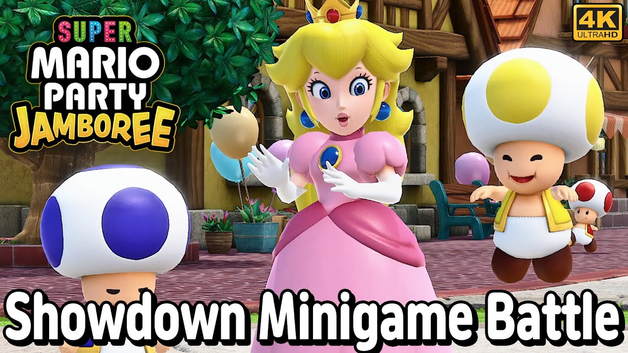 Showdown Minigame Battle Ninji, Mario Donkey Kong, Toadette - Super ...