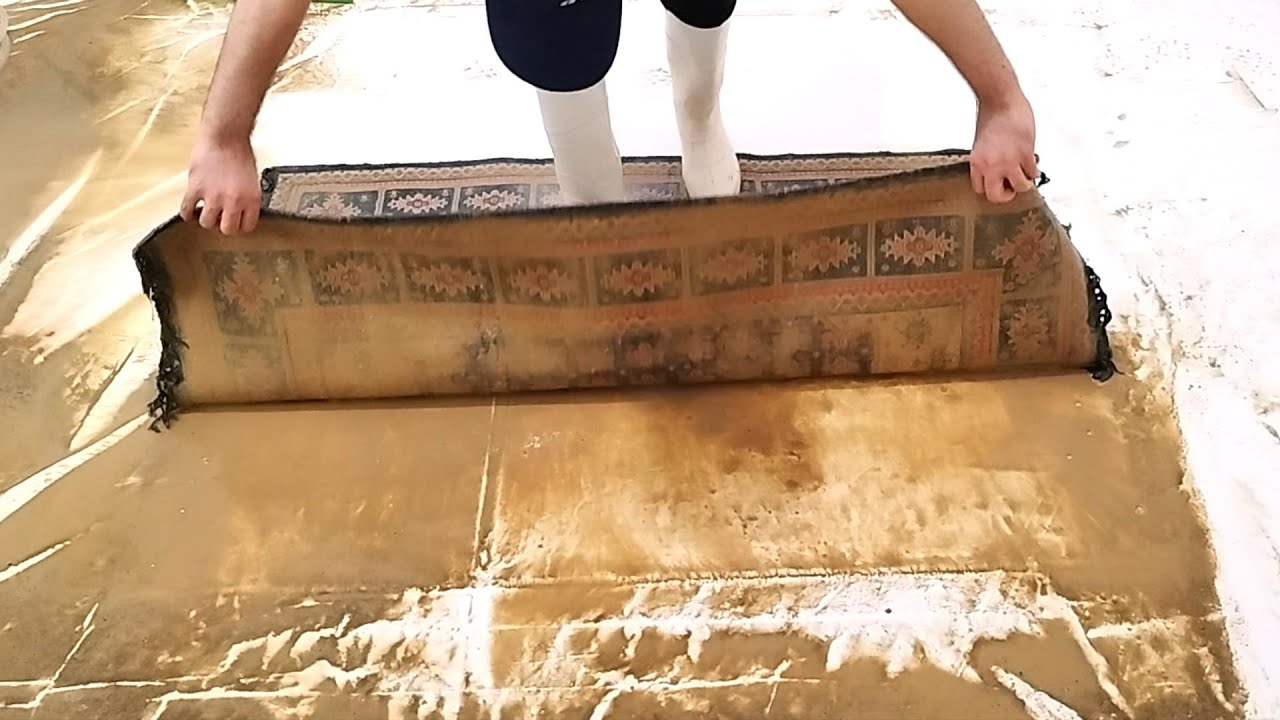UNBELIEVEABLE RECOVERY OF A 50 YEARS OLD RUG/ SHORT VERSION/ RELAXING ...