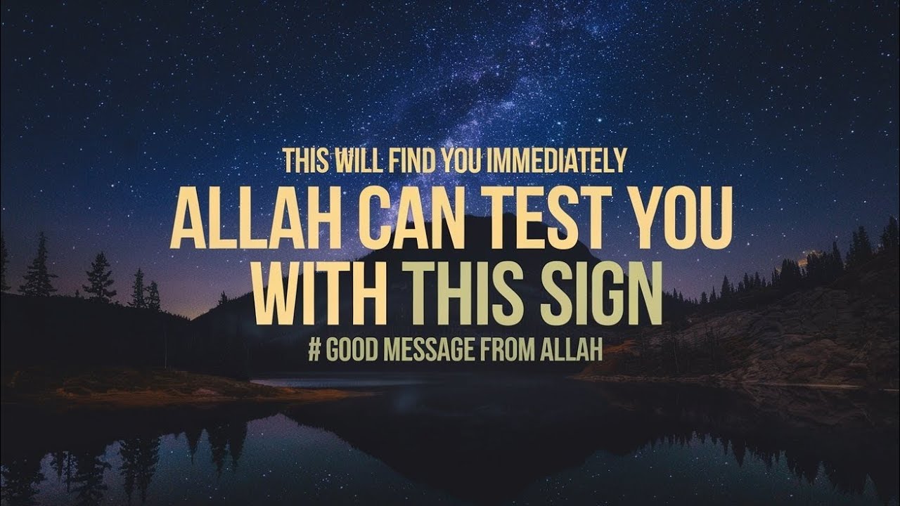 Good Message From Allah ️ ️ ️With This Sign... - YouTube