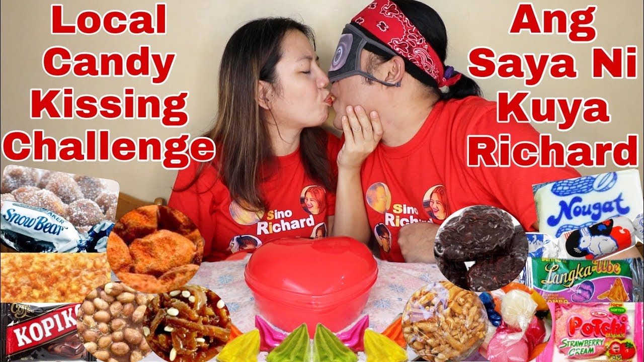 THE CANDY KISSING CHALLENGE!! | 16 Local Candies | Candies Mukbang ...