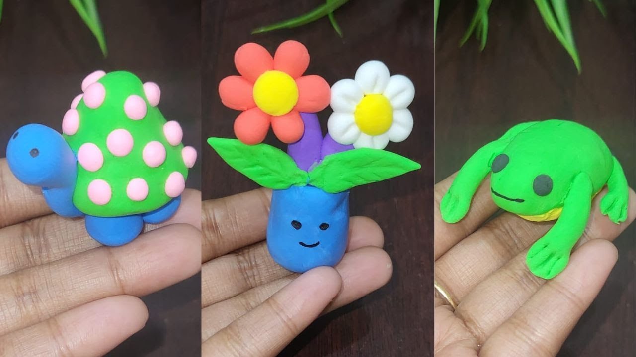 Diy Miniature Clay Craft Ideas || How To Make Craft With Clay - YouTube