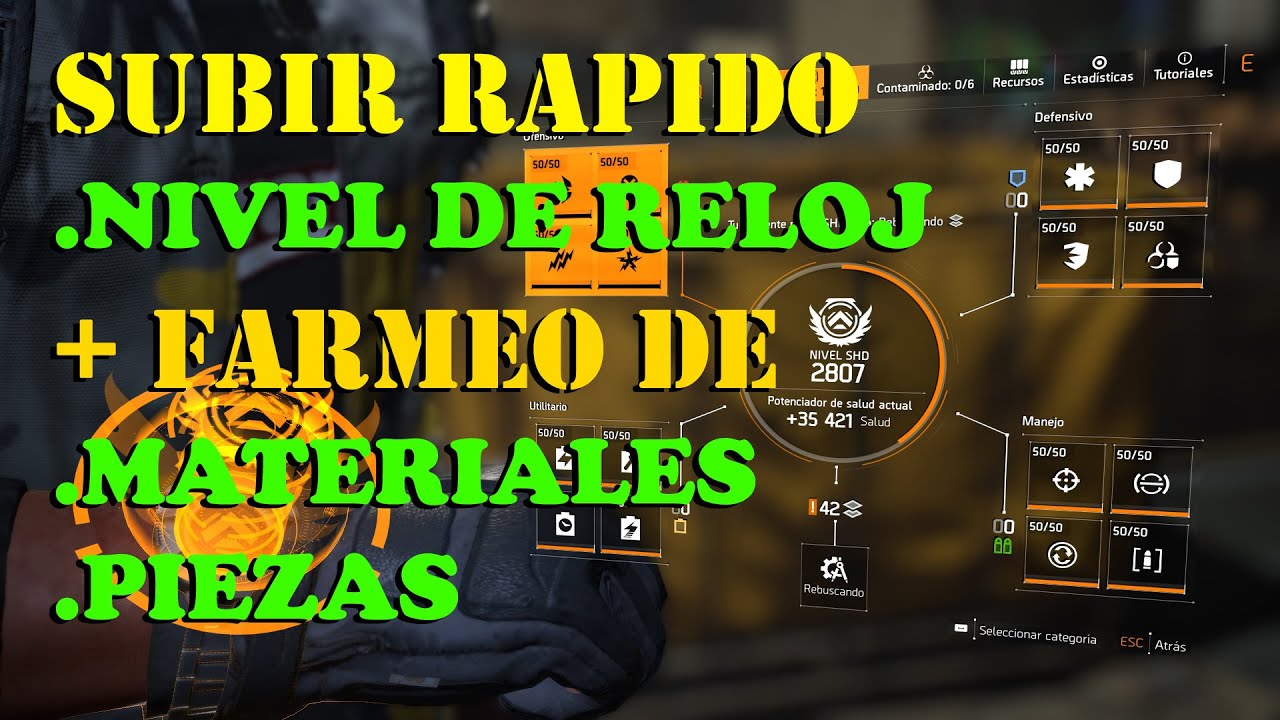 The Division 2 Subir Rapido Nivel de Reloj x Min/Quickly Raise Clock ...
