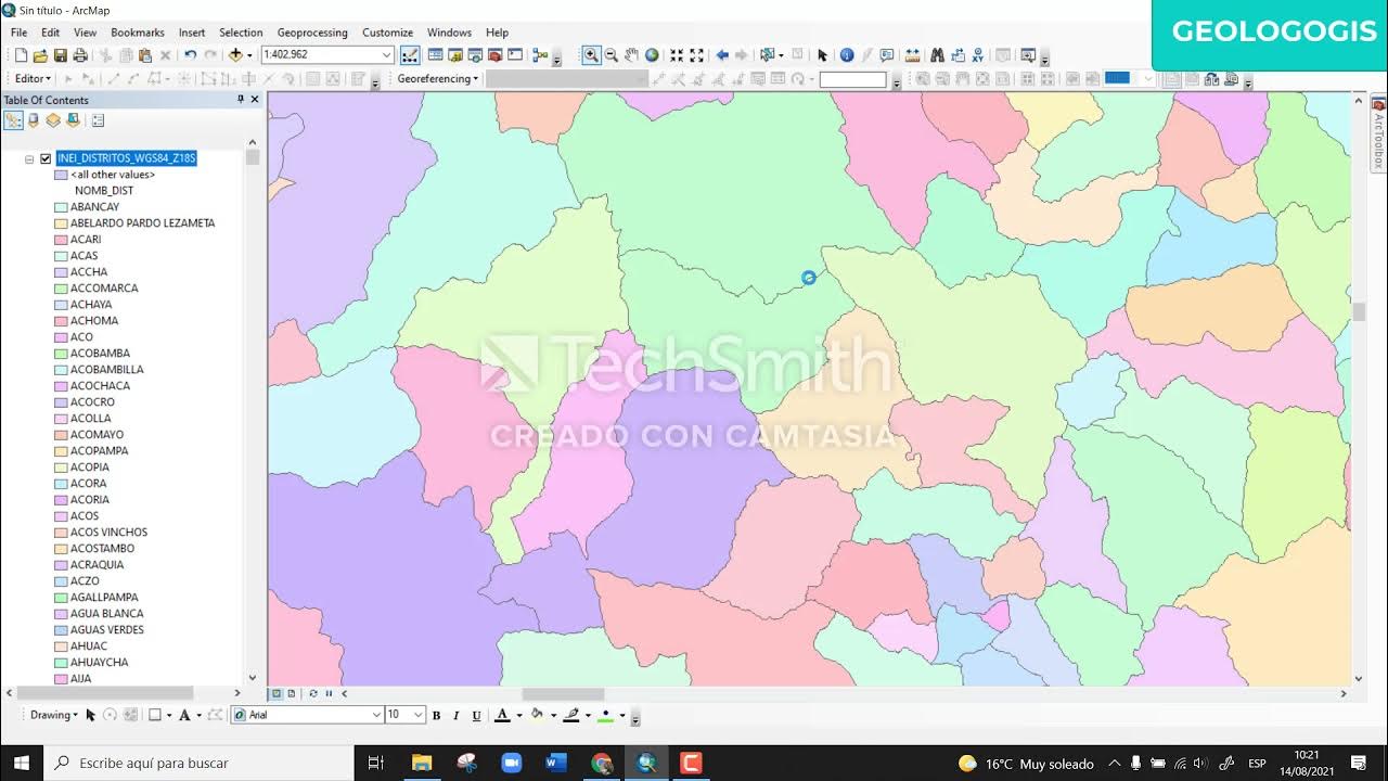 PROPIEDADES PARA SHAPEFILE DE POLIGONOS CON ARCGIS - YouTube