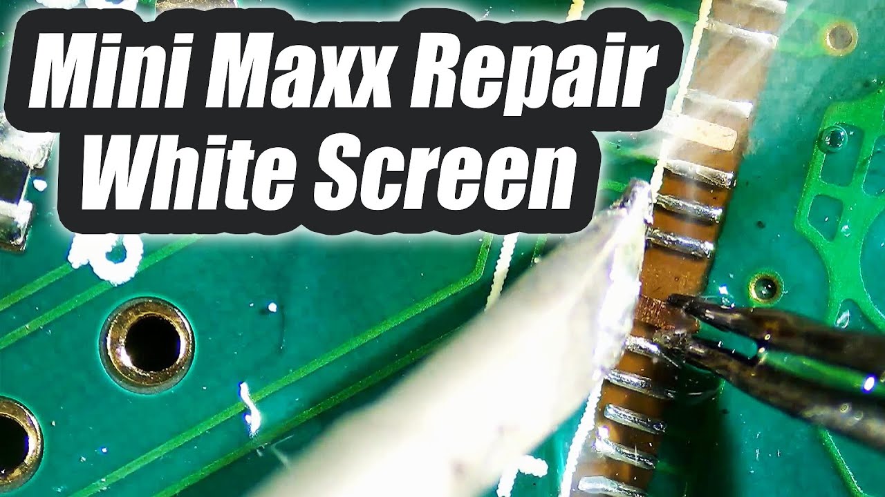 Using Pad strips to fix LCD connector with ripped traces. Mini Maxx ...