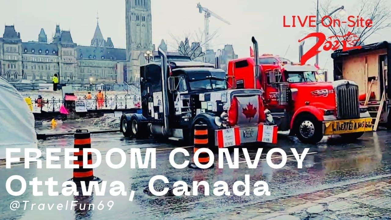 Truckers Freedom Convoy (Ottawa, Canada) February 17, 2022 - YouTube