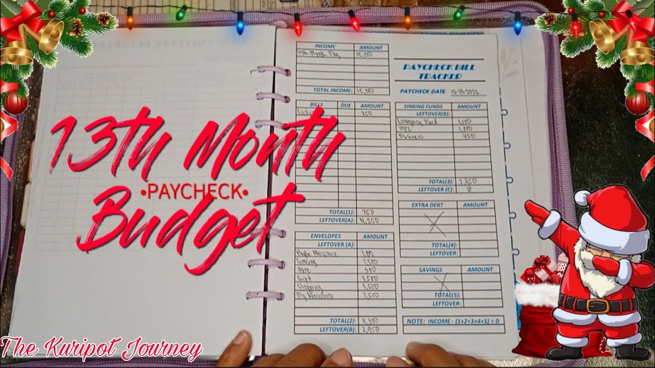 13th MONTH PAYCHECK BUDGETING | LOW INCOME | THE KURIPOT JOURNEY - YouTube