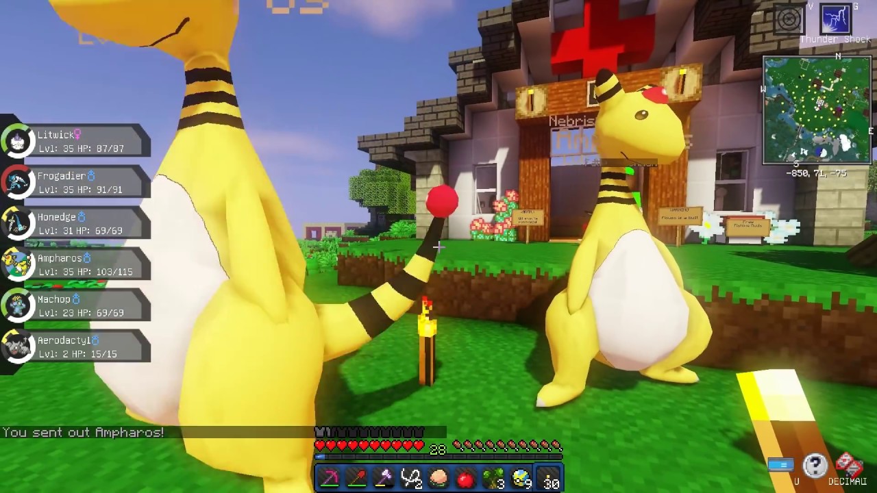Pixelmon: Let's Go! #3: Flying Fossils - YouTube