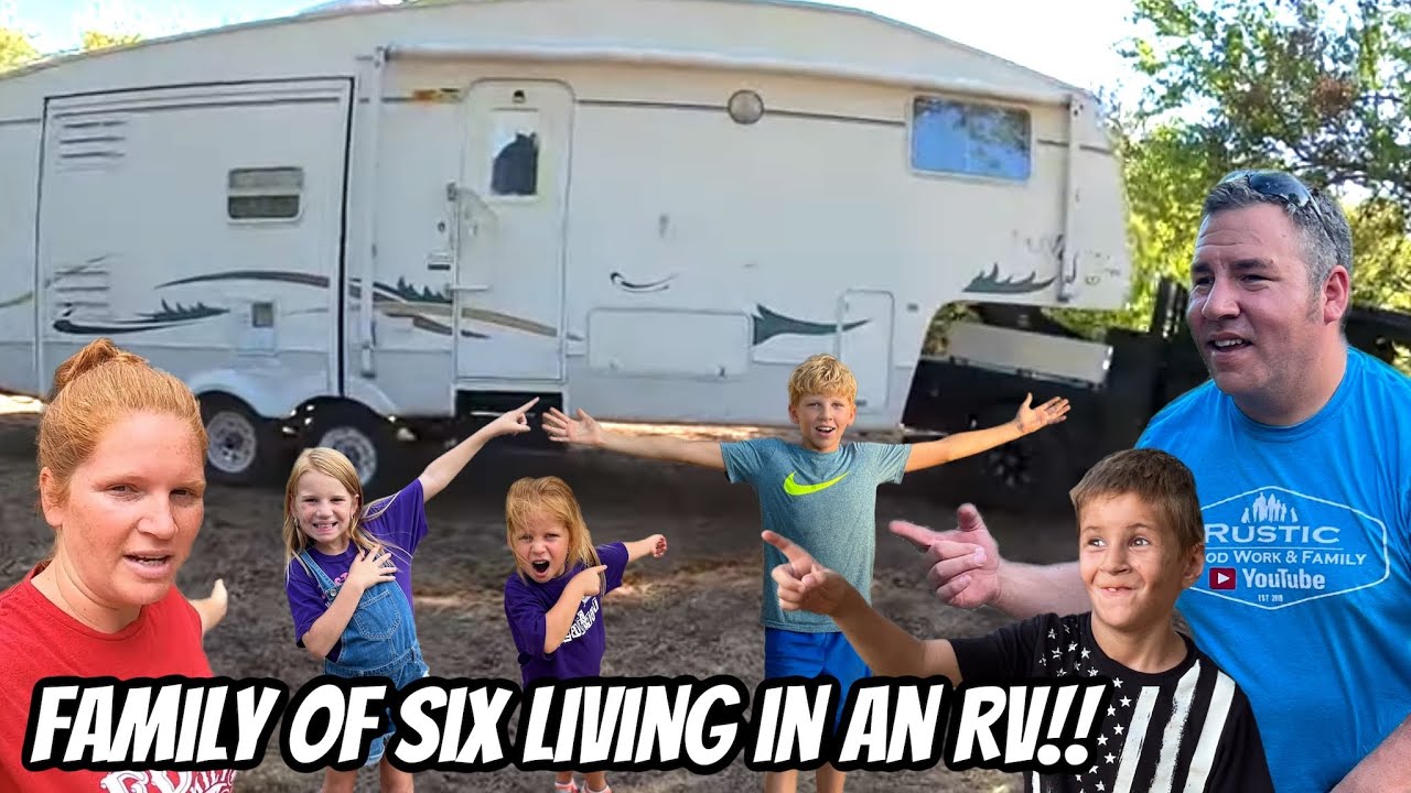 Raising Our Family Of 6 In A Fifth Wheel Day One!!! - YouTube