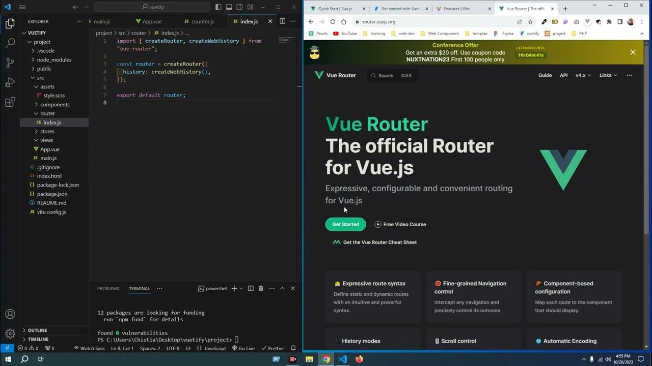 vuetify installation with vue js 3 - YouTube