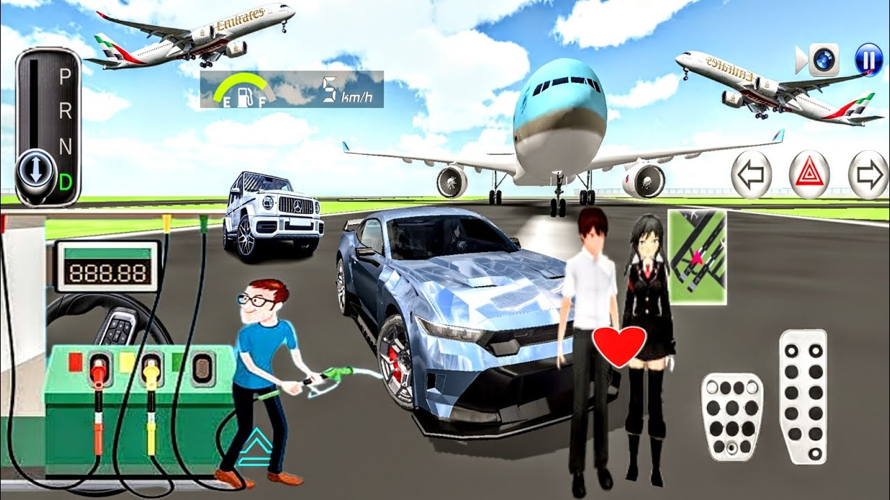 3D New Orange Mercedes Cars For Parking - 3D Driving Class Simulation ...