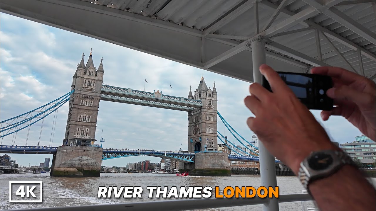 London Uber Boat Ride: Greenwich Pier to London Bridge Pier | Passing ...