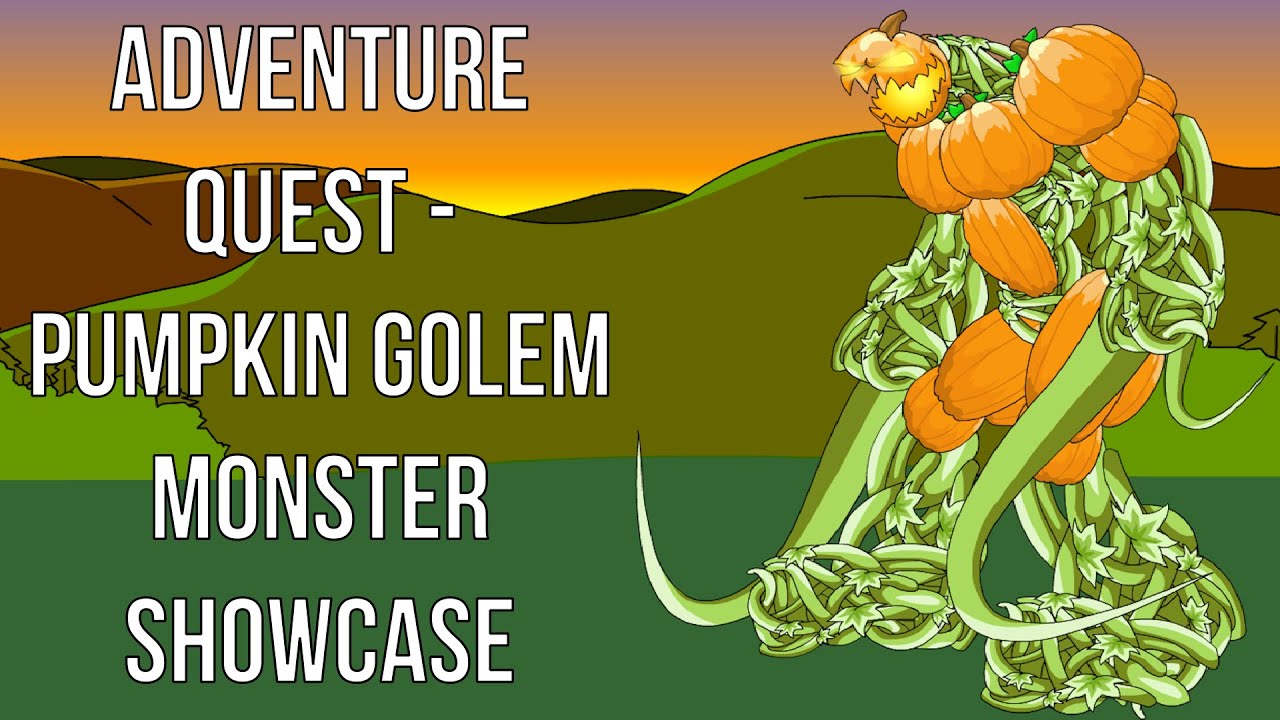 AdventureQuest - Pumpkin Golem Monster Showcase - YouTube