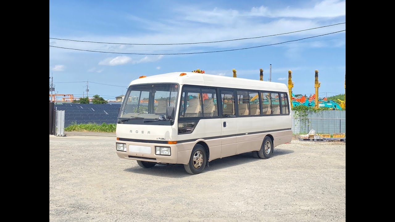 1992 Model, Mitsubishi Rosa Bus, 4D33 Engine, MT, 29 Seats !! - YouTube