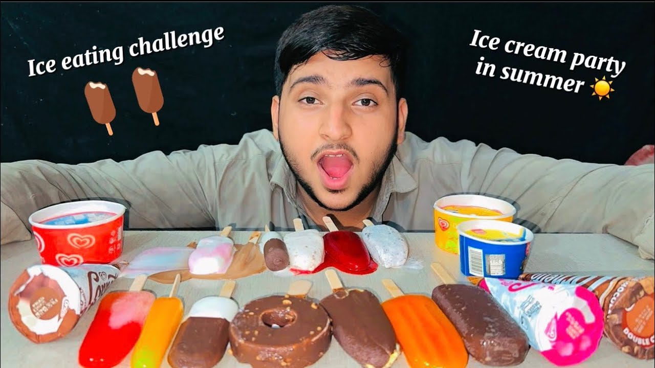 ICE CREAM 🍨🥶EATING CHALLENGE || ALL ICE CREAM EATING MAGNUM FEAST ...