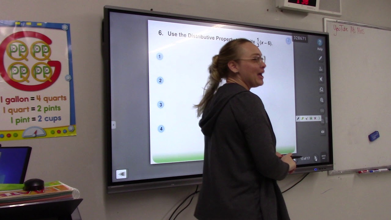 7th Grade--01/13--Distributive Property - YouTube