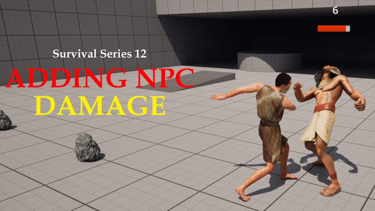 UE5 Survival Game Series Part 12.5: NPC Damage pt.2 - YouTube