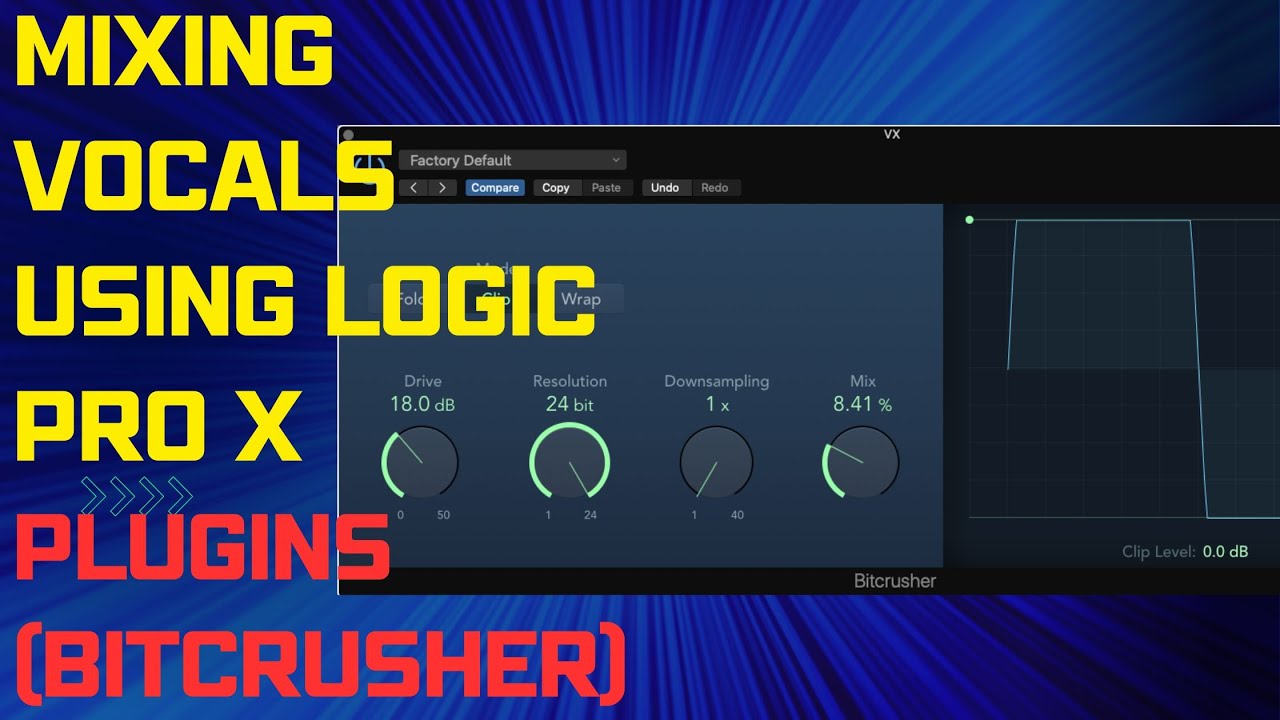 Mixing Vocals using Logic plugins(Bitcrusher) - YouTube