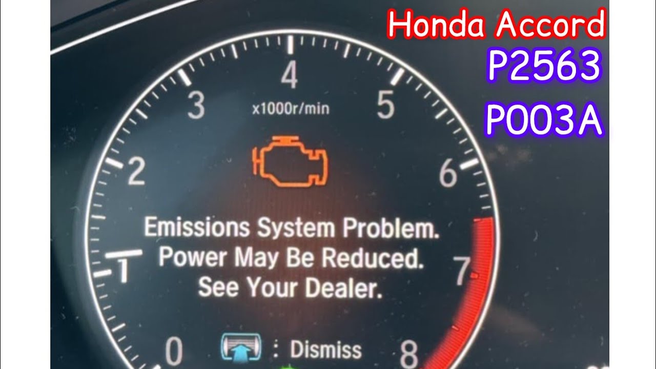 Honda Accord 2018 To 2022 DTC #P2563 & #P003A Engine Pickup Issue All ...