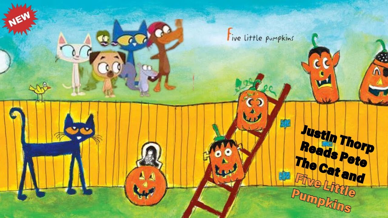 Mr. Thorp Reads Pete the Cat: Five Little Pumpkins - YouTube