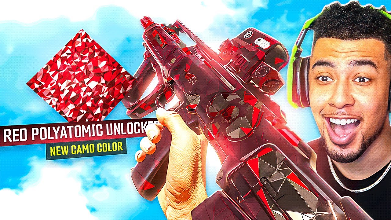 I GOT the NEW RED POLYATOMIC CAMO in MW2.. Very Rare! - YouTube