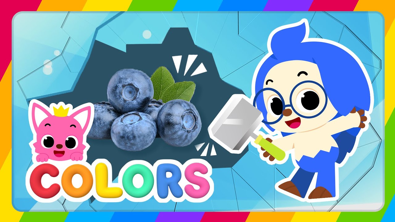 Yum Yum Hungry Hogi looks for fruits | Blue | Learn Colors for Kids ...